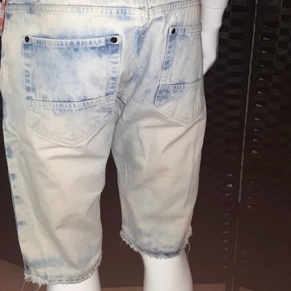 Designer | Shorts | Mens Lt Blue Rip Repair Jean Shorts | Poshmark